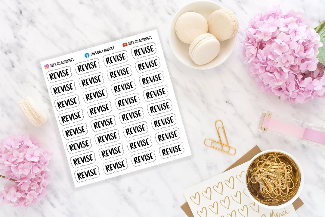Revisar Mini Script Stickers - Etsy España