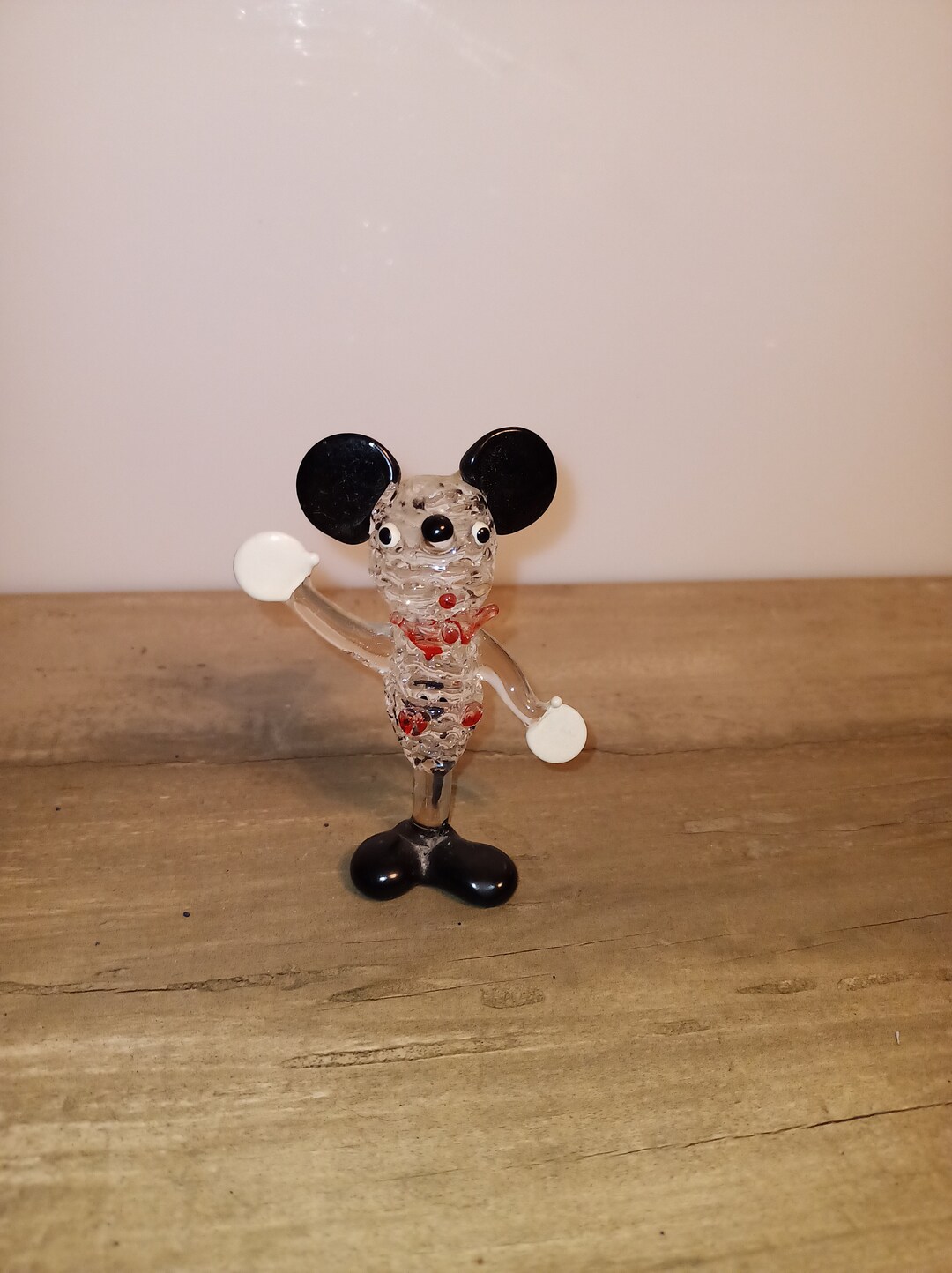 Vintage Collectable Art Glass Mickey Mouse - Etsy