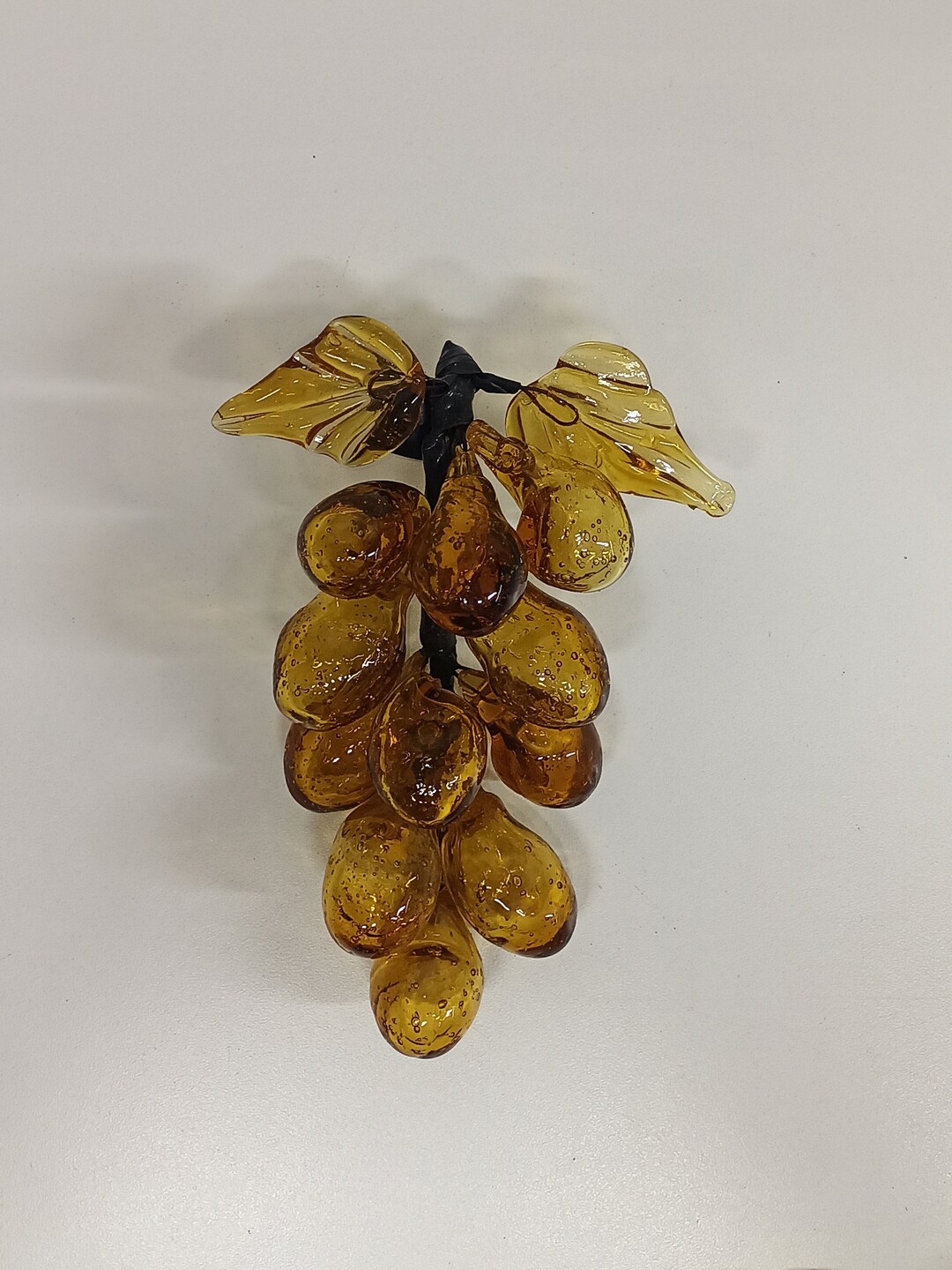 Mid-century Glass Grapes - Glass Grapes - Art Glass - Grapes - MCM ...