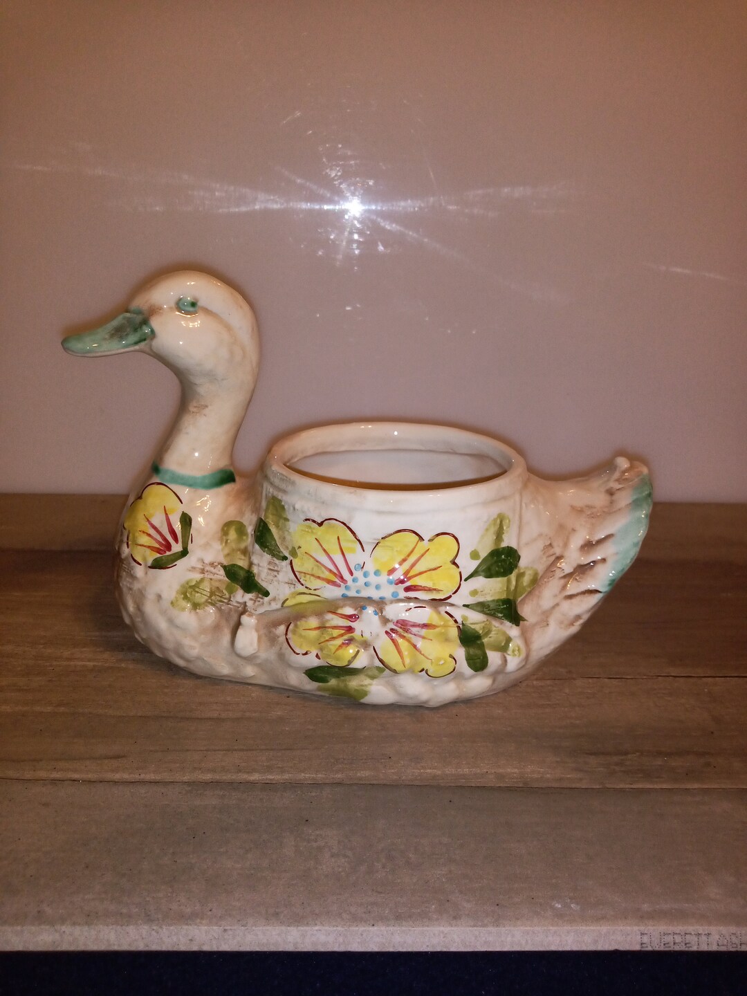 Vintage Duck Flower Pot - Etsy