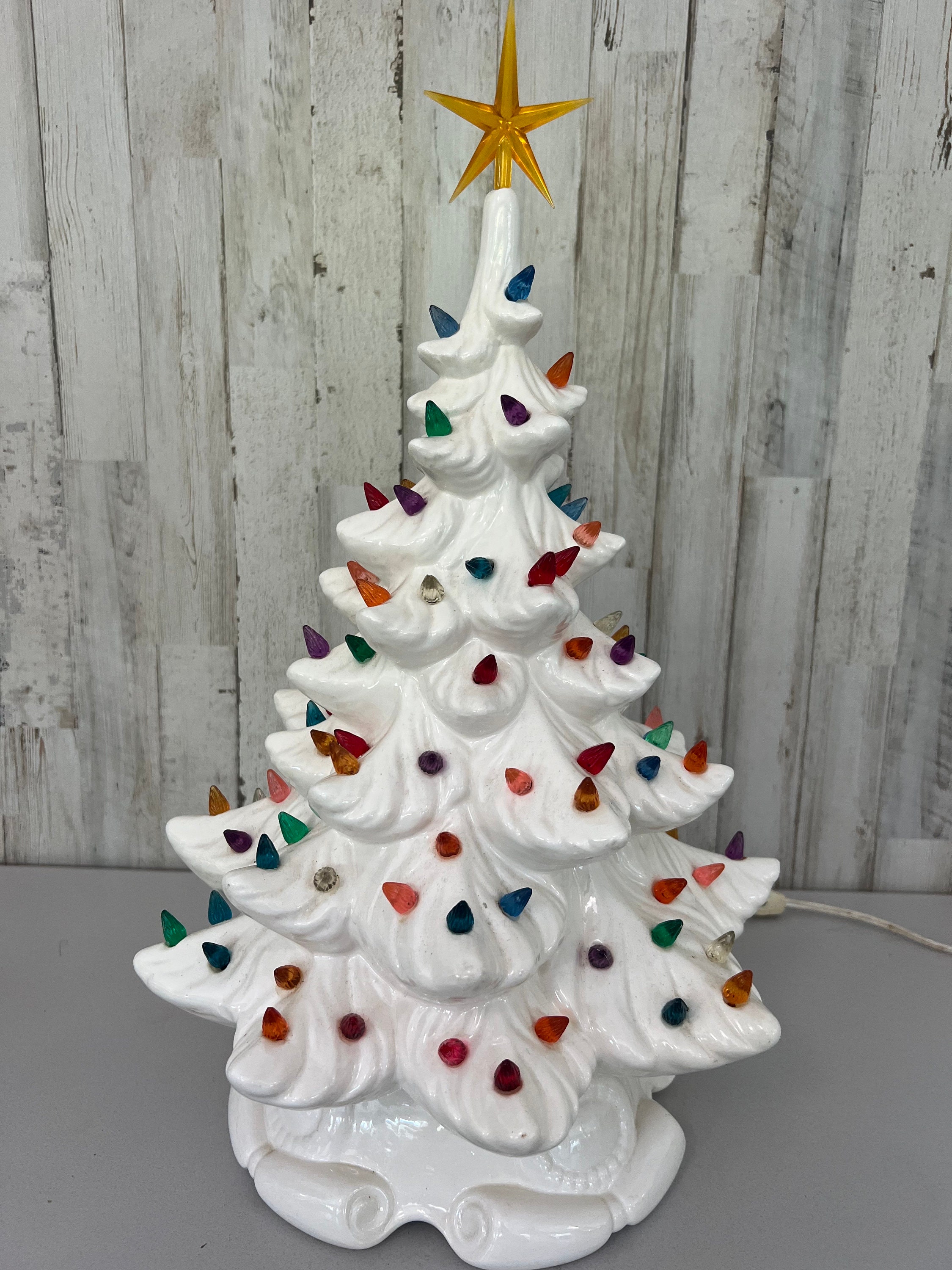 Ceramic Christmas Tree - Atlantic Mold - Ceramic Collectable - Vintage ...
