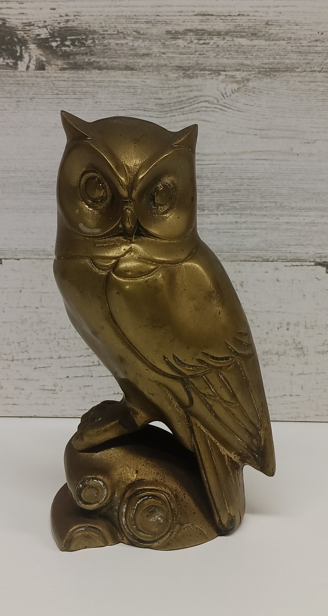 Owl - Brass Owl Figurine - Owl Figurine - Vintage Figurine ...