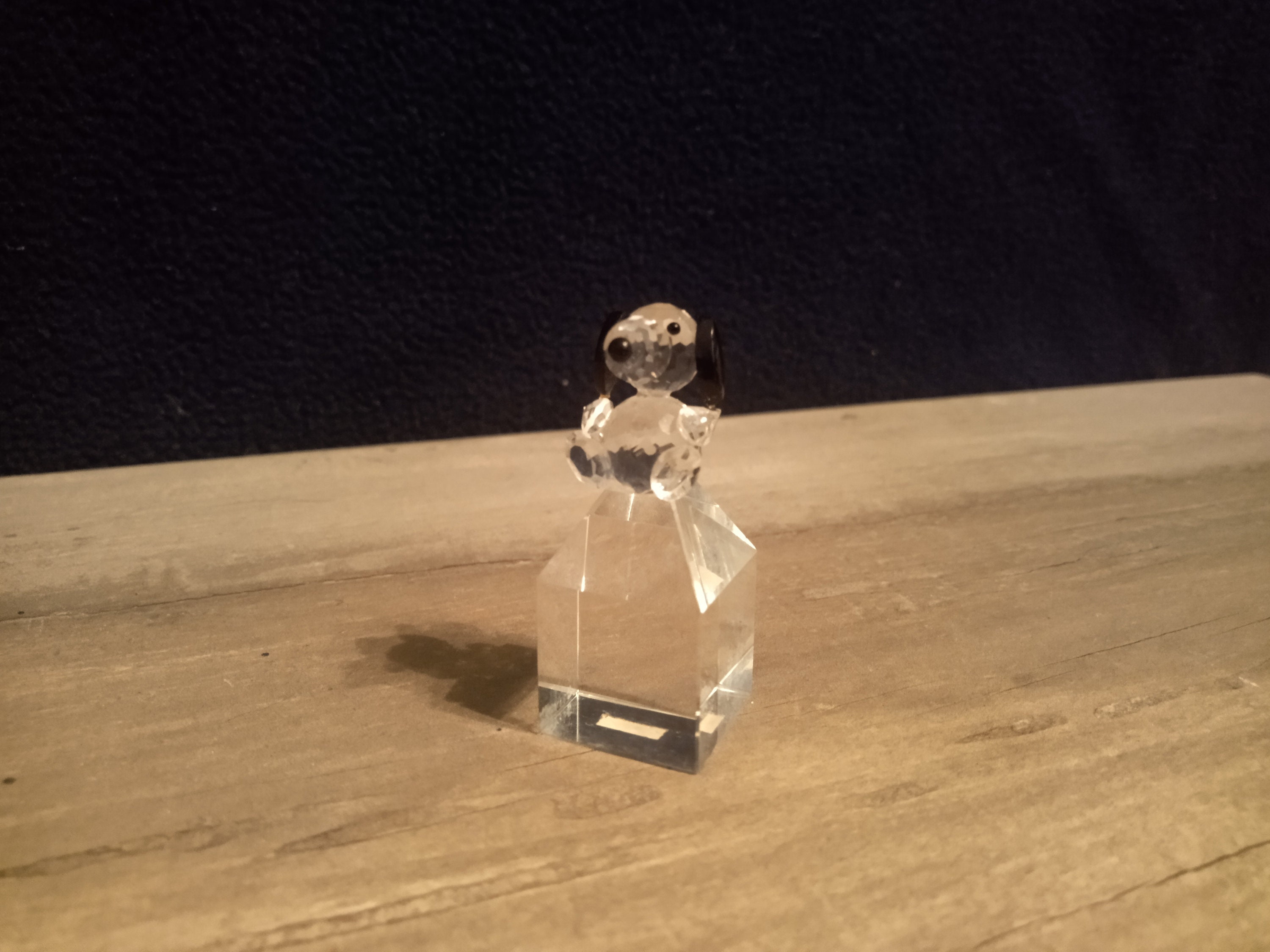 Rare Silver Deer Crystal Snoopy Figurine - Etsy