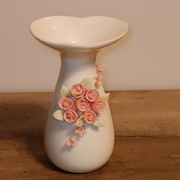 Porcelain Rose Vase - Etsy