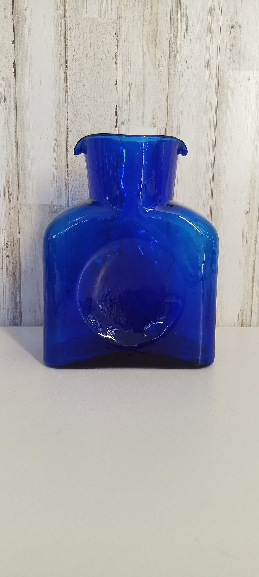 Blenko Double Spout Water Pitcher Blenko Water Jug Vintage Collectable ...