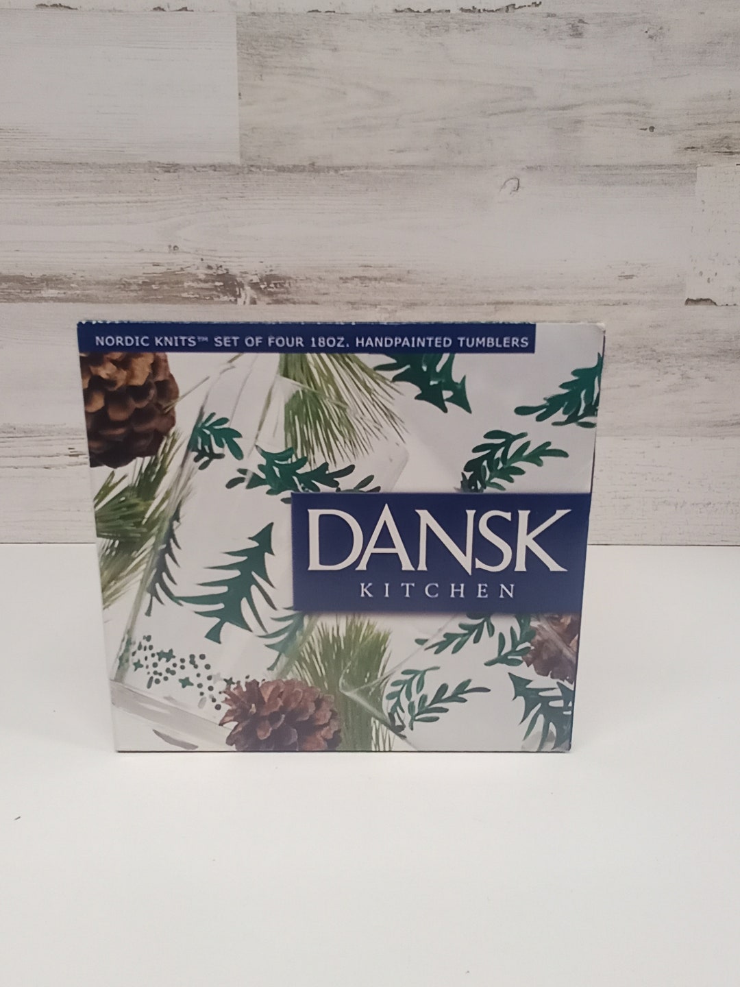 Vintage Dansk Christmas Tree Glasses - Glass Ware - Dansk- Collectable ...