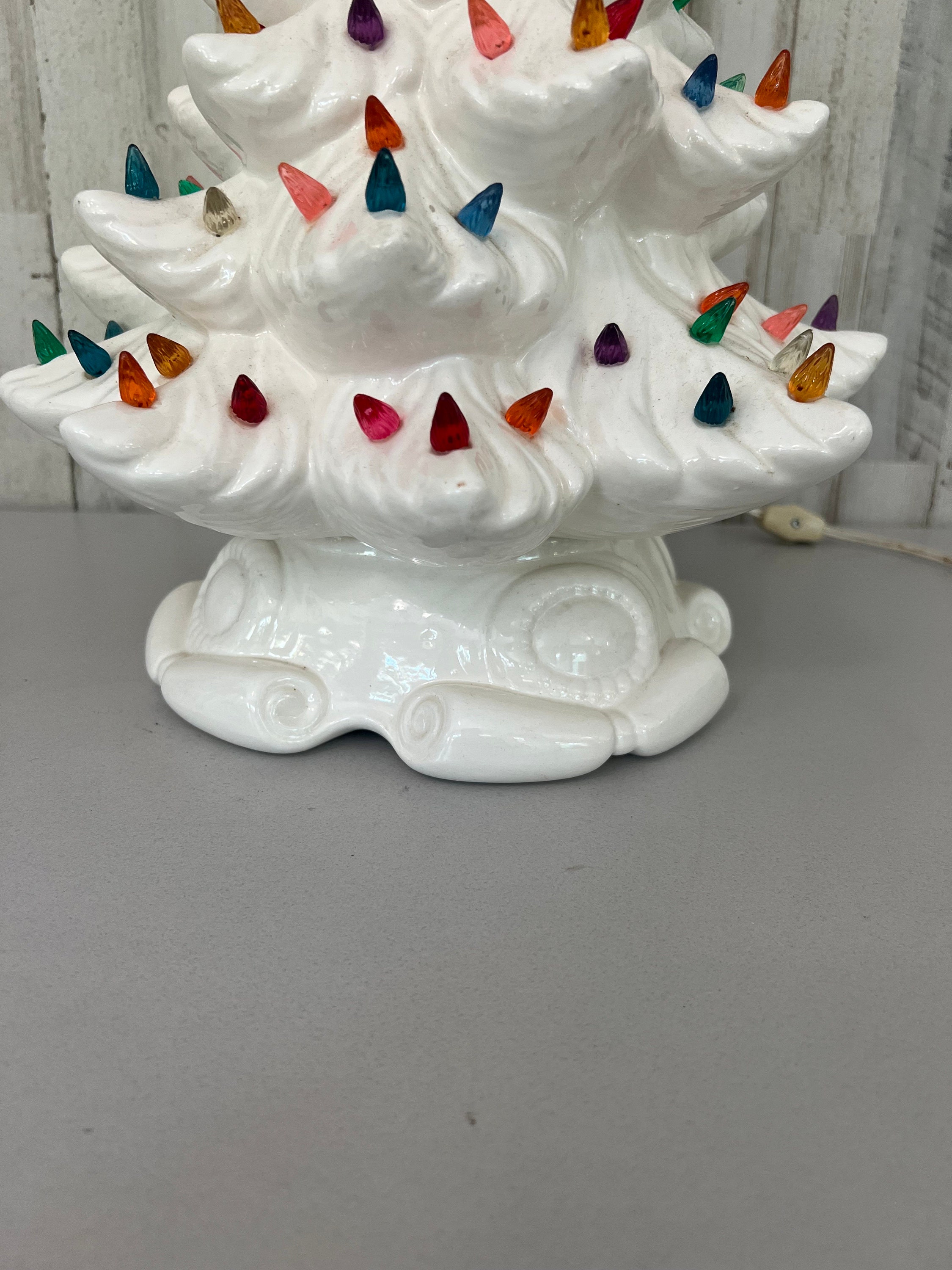 Ceramic Christmas Tree Atlantic Mold Ceramic Collectable Vintage ...