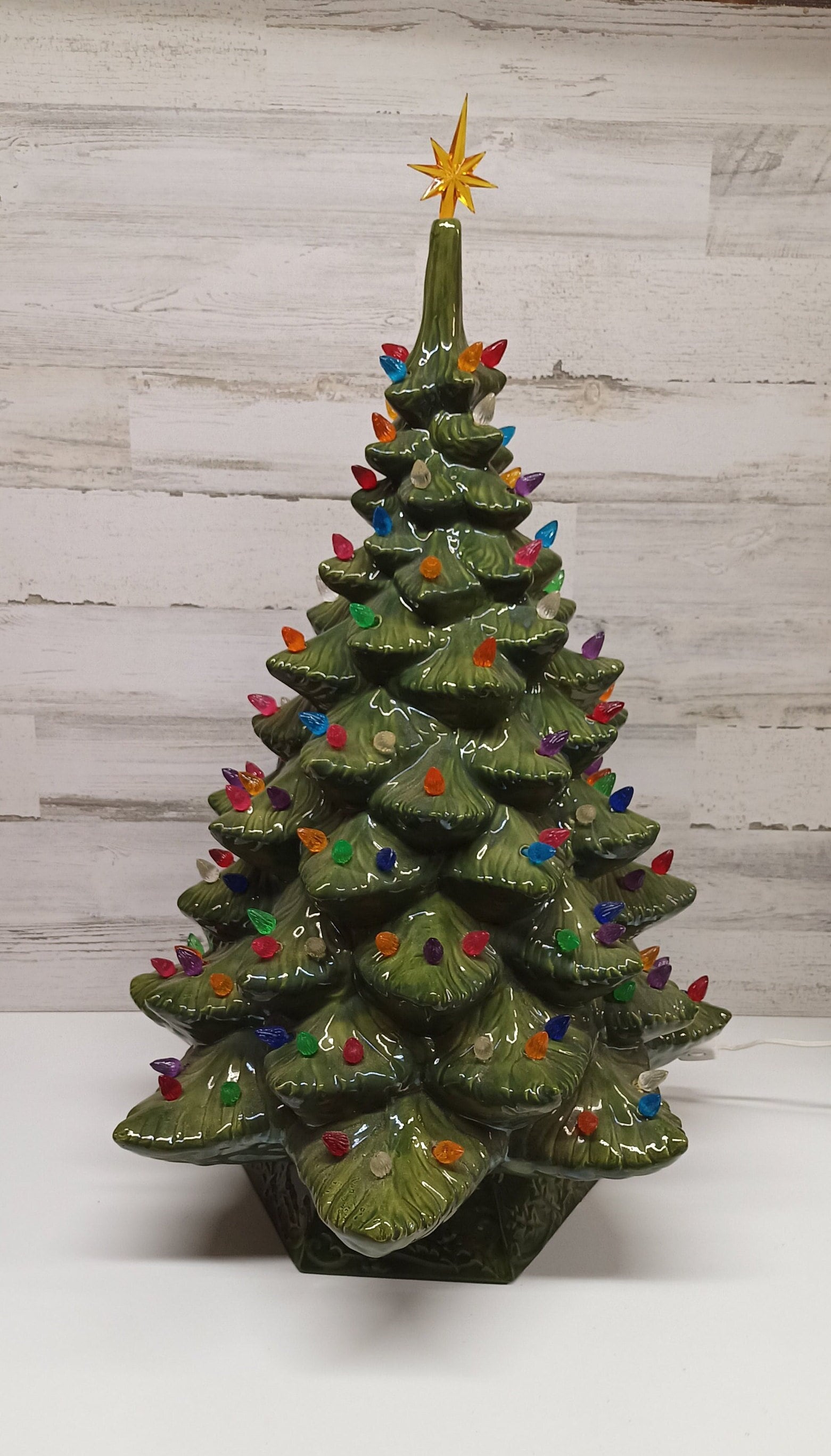 Rare Vintage Mid-century Ceramic Christmas Tree - Newell Ceramic Tree ...