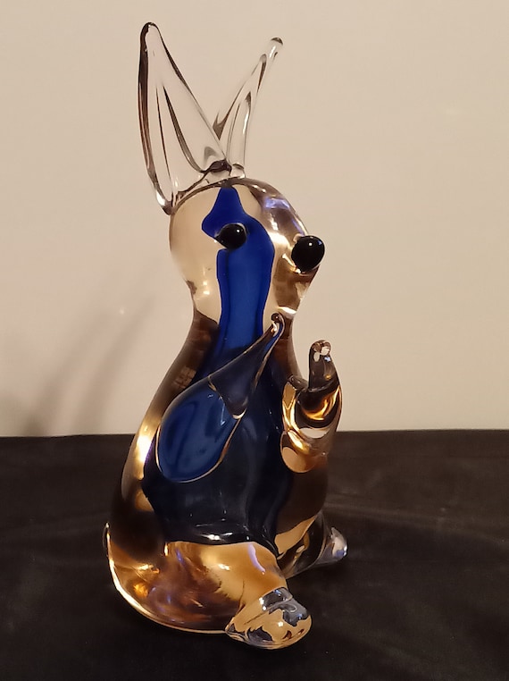 Vintage Collectable Murano Glass Rabbit Figurine - Etsy