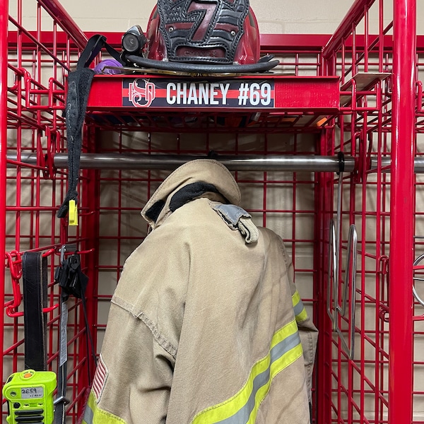 Firefighter Gear Locker Name Tag - Etsy