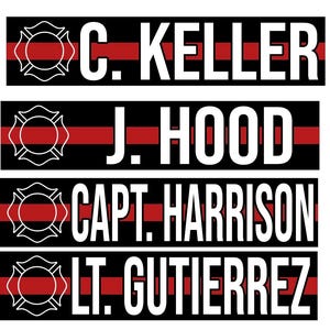 Firefighter Locker Tag - Etsy