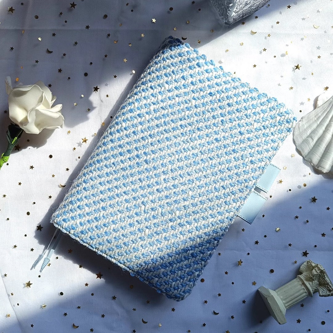 Blue Tweed Cover for 2025 Planner, Notebook, Journal, Agenda With Pen ...