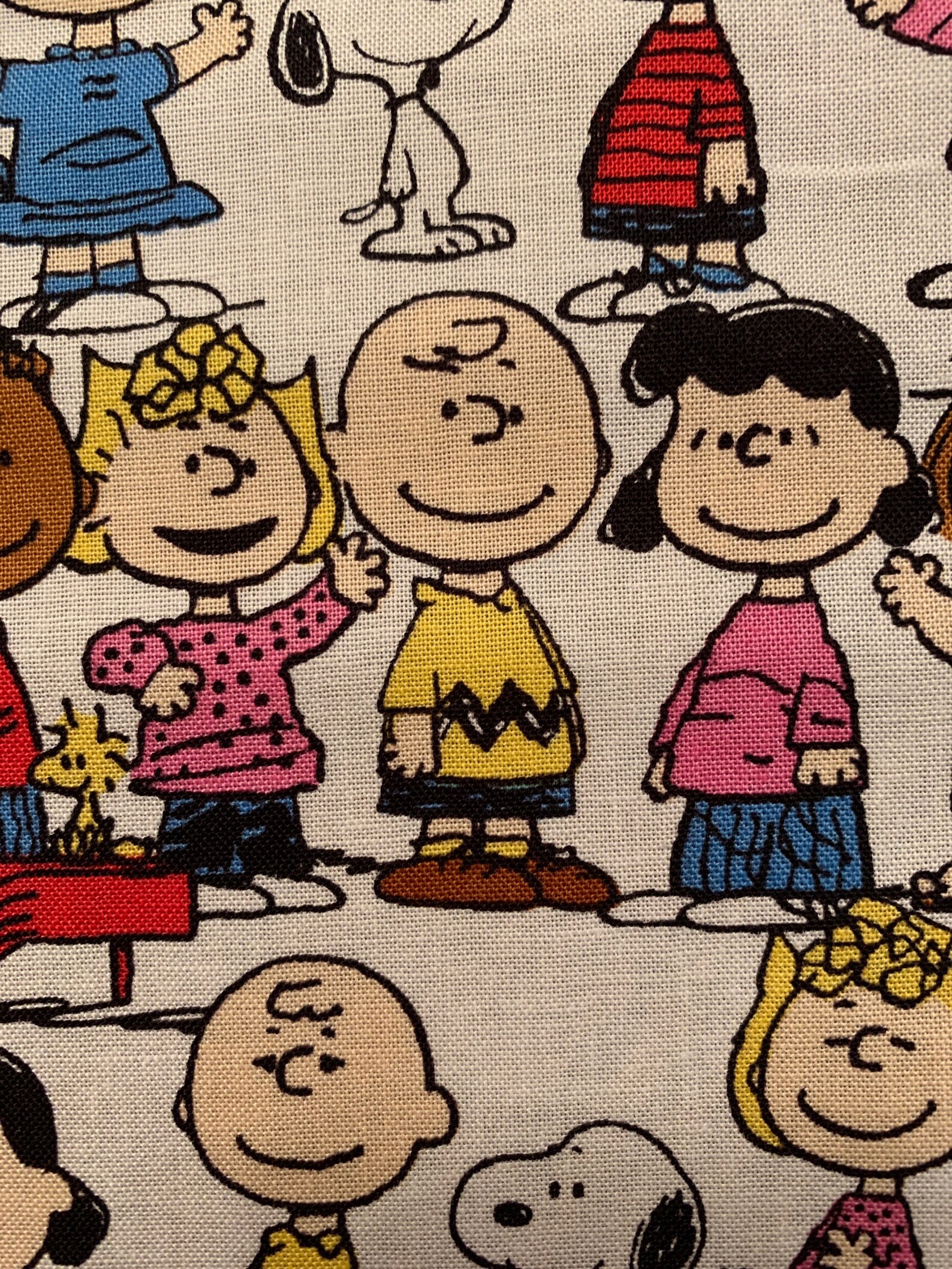 Peanuts Gang Fabric (fat Qtr or Fabric Cut) 100% Cotton Snoopy, Charlie ...