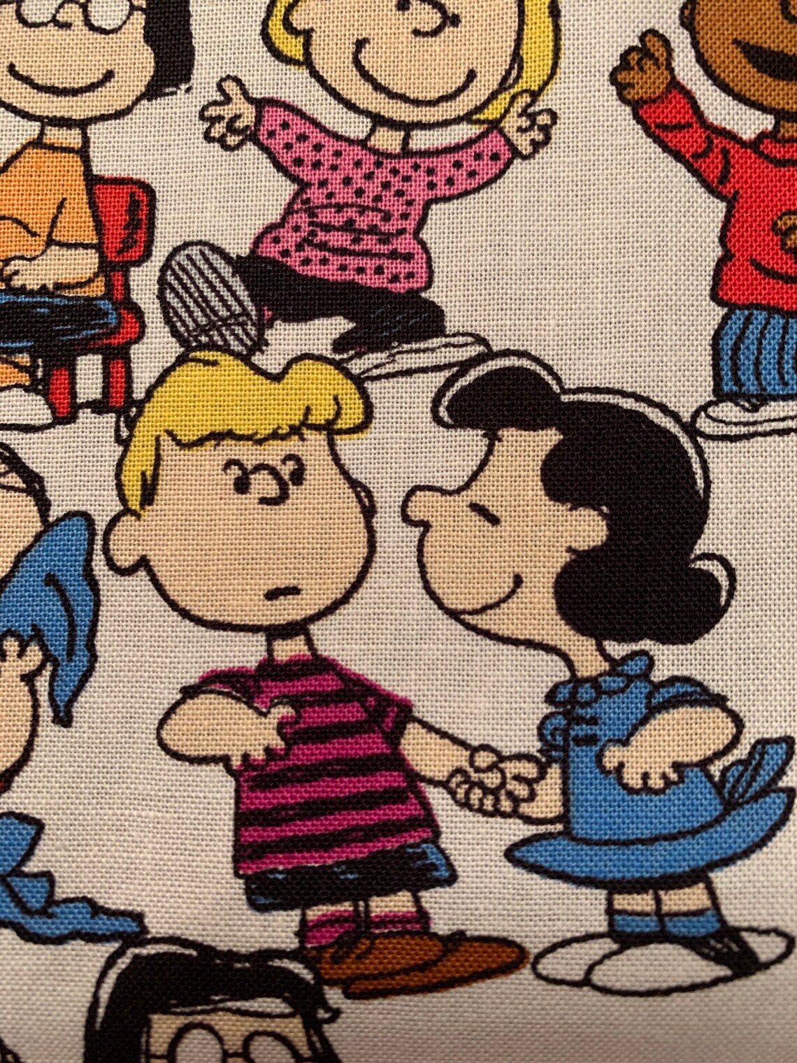 Peanuts Gang Fabric (fat Qtr or Fabric Cut) 100% Cotton Snoopy, Charlie ...