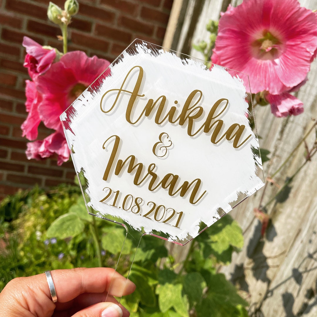 Acrylic Cake Topper, Birthday Number Cake Topper, Personalised Age Cake ...