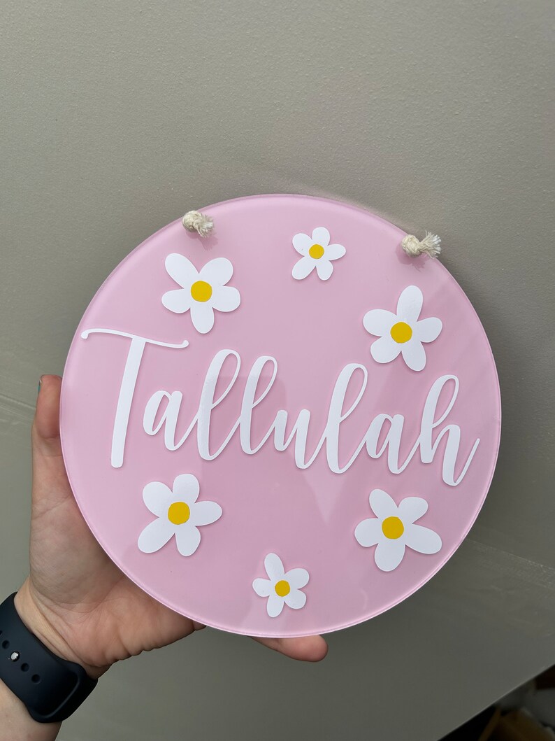 Personalised Door Hanger, Childrens Bedroom Door Sign, Nursery Decor ...