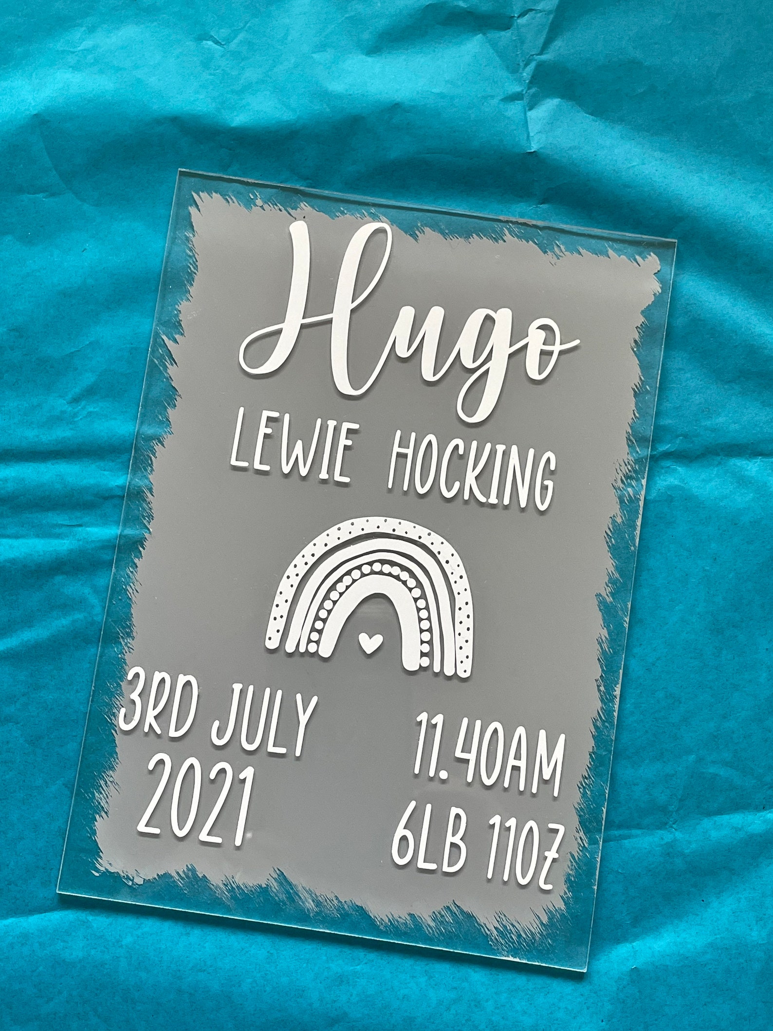 Baby Announcement Acrylic Sign Baby Welcome Sign Nursery - Etsy