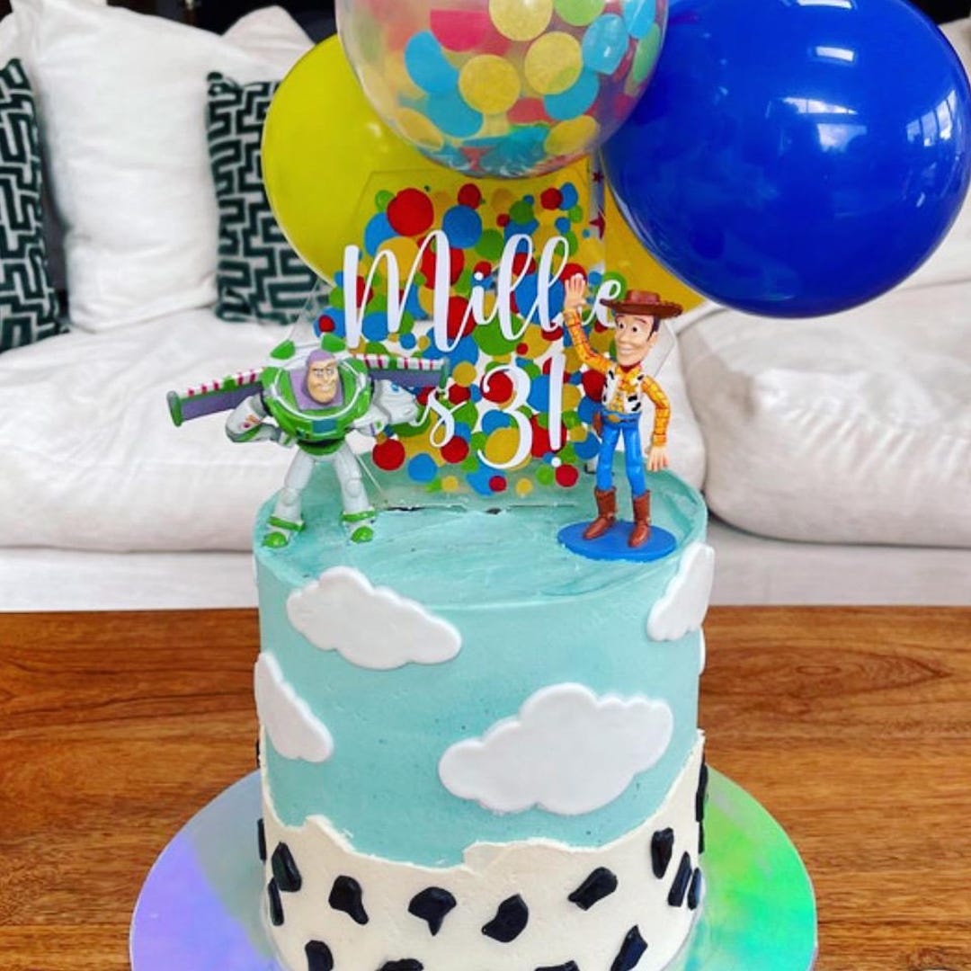 Acrylic Cake Topper, Birthday Number Cake Topper, Personalised Age Cake ...