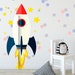 Children's Wall Meter Rocket Height Charts Nursery Wall Decals ...