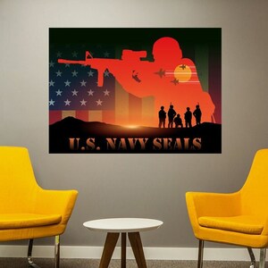 Us Navy Seals Decal Military Decal American Flag Decal Soldier Stickers ...