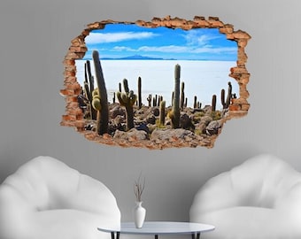 Desert Scene Wall Decal - Etsy