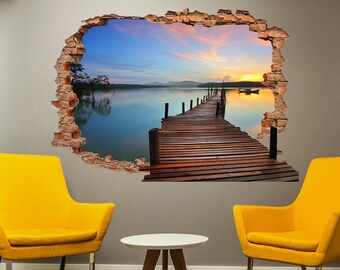 Sunset Wall Decal - Etsy