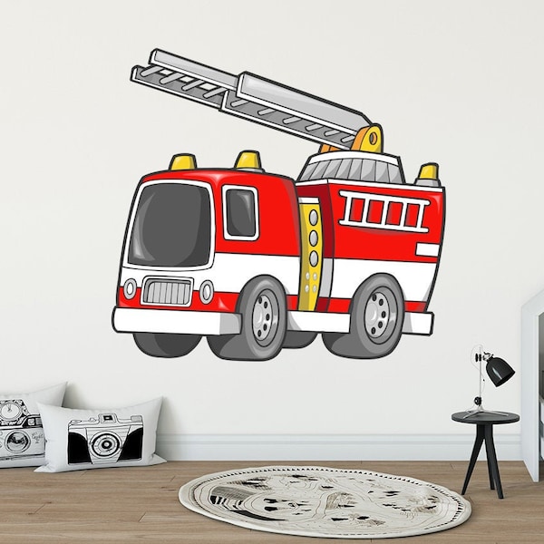 Fire Engine Decal - Etsy