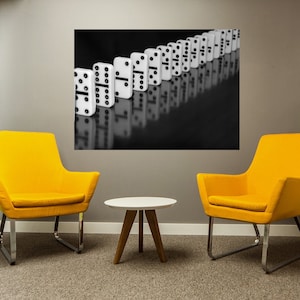 Domino Decal Dominoes Art Game Wall Sticker Playroom Prints Domino ...
