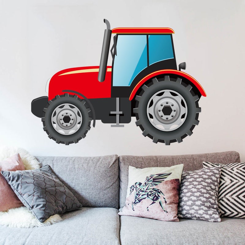 Tractor Wall Decal - Etsy UK