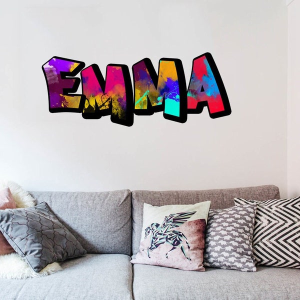 Girl Name Decal - Etsy