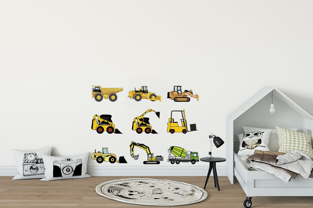 Construction Decal Dump Truck Decal Excavator Sticker Bulldozer Decal ...