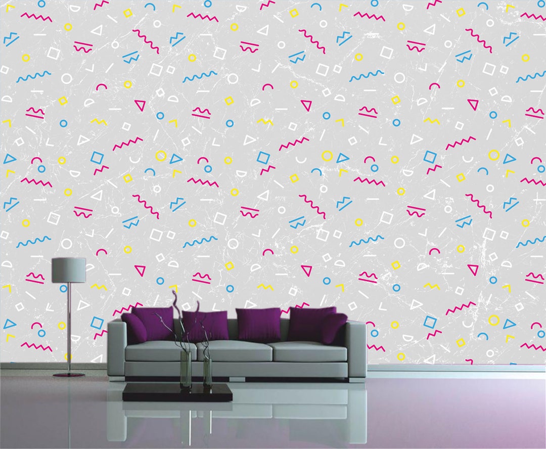Figures Geometricus Wallpaper Science Teacher Gifts Geometric Mural ...