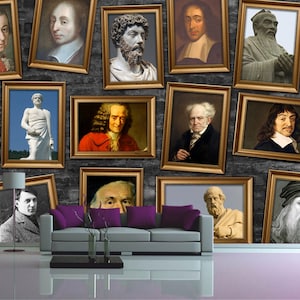 Famous People of the World Wallpaper World Legends Faces Mural Portrait ...