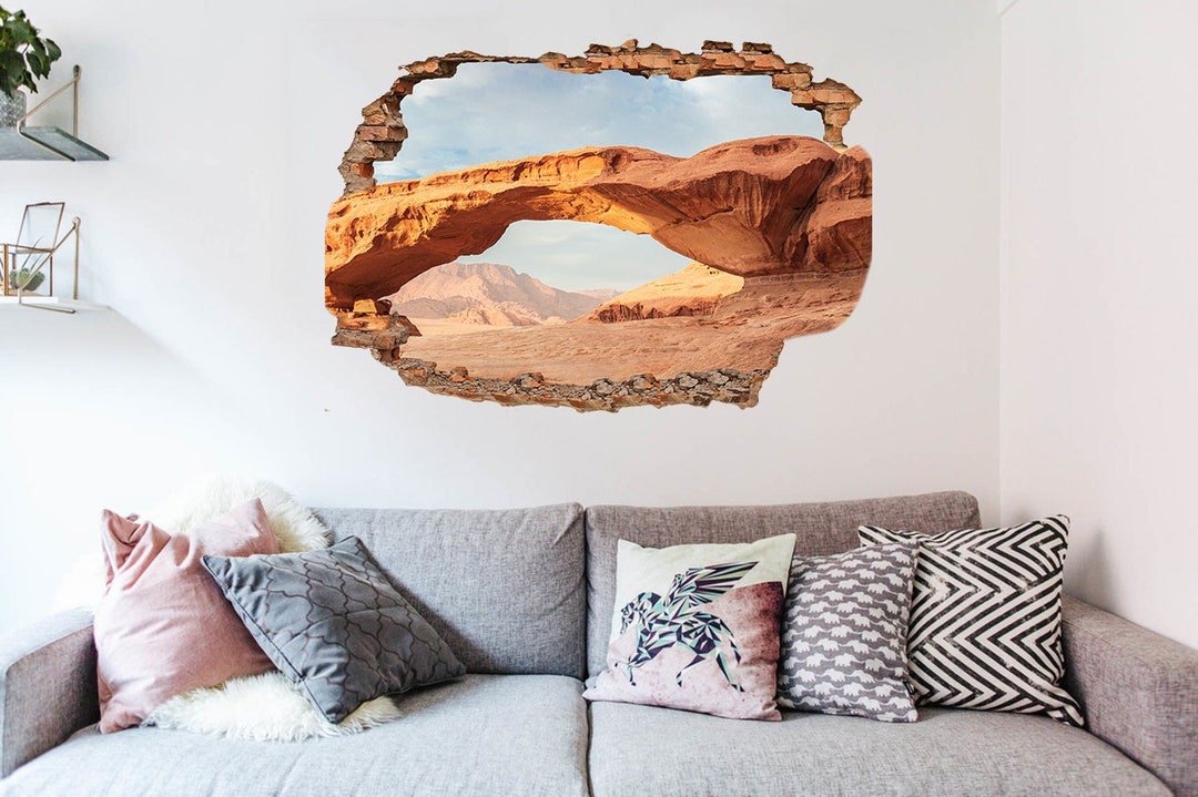 Desert Decal Wall Art Sticker Valley of Monuments Sand Décor - Etsy