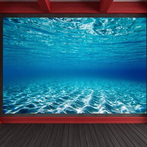 Underwater Decal Sea World Wall Art Nature Sticker Ocean Print Seascape ...