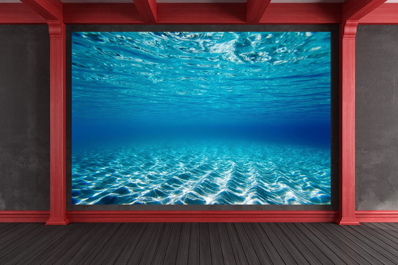Underwater Decal Sea World Wall Art Nature Sticker Ocean Print Seascape ...