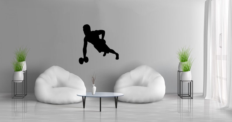 Gym Wall Decal Sport Print Gym Wall Sticker Motivational Wall - Etsy