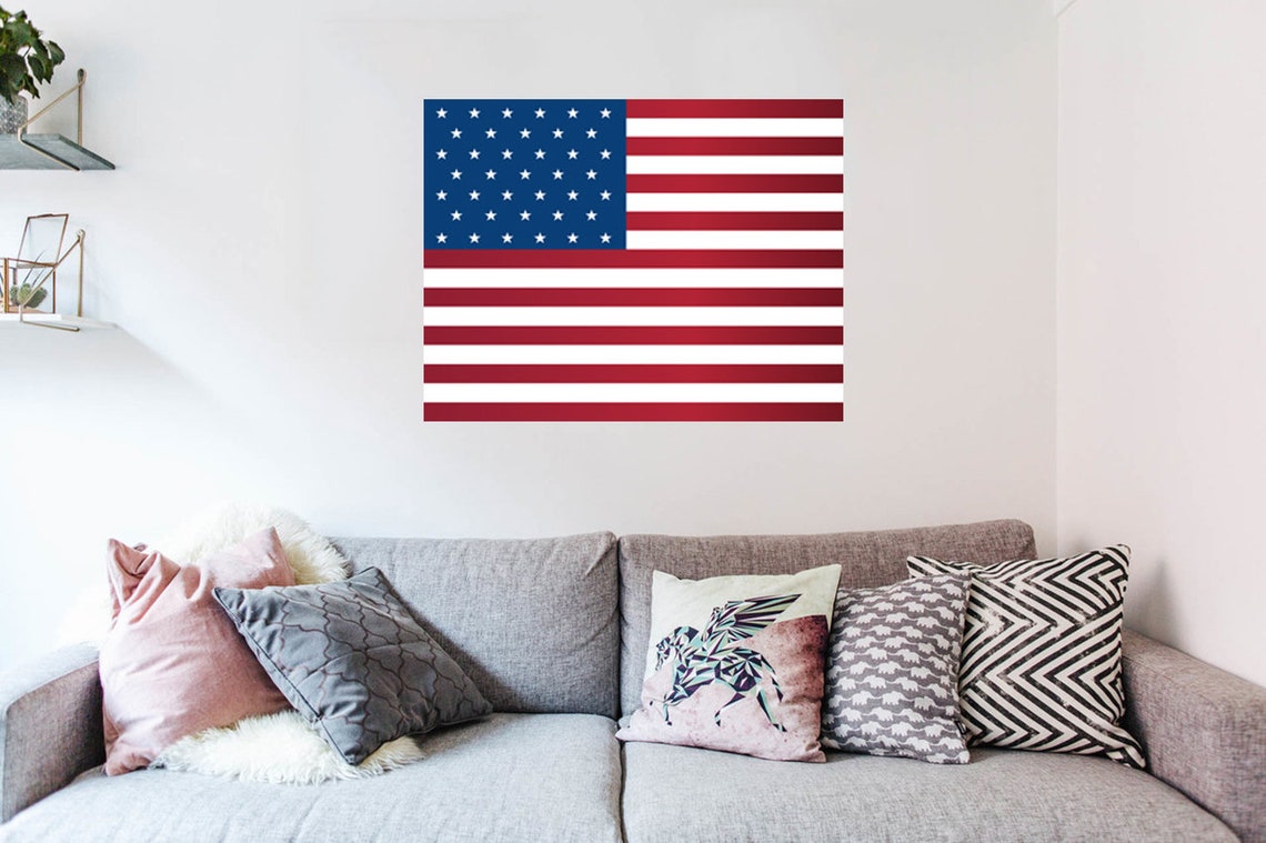 American Flag Decal US Flag Decal USA Decal Car American - Etsy
