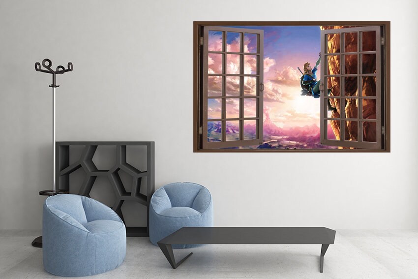 Legend Zelda Decal Zelda Sticker Playroom Wall Art Zelda Vinyl - Etsy