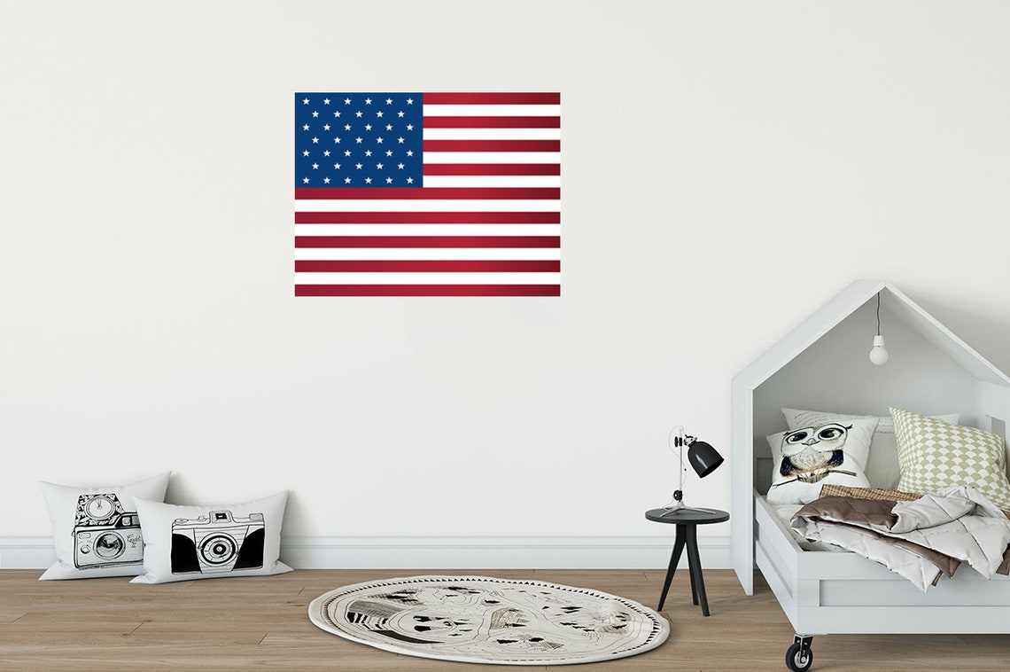 American Flag Decal US Flag Decal USA Decal Car American - Etsy