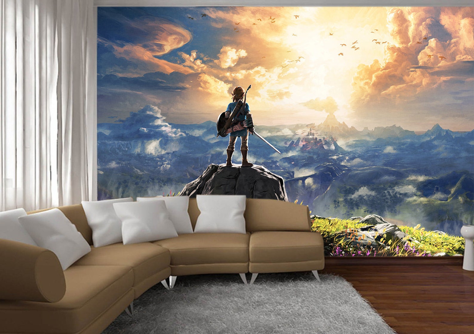 Legend Zelda Decal Zelda Sticker Playroom Wall Art Zelda Vinyl - Etsy