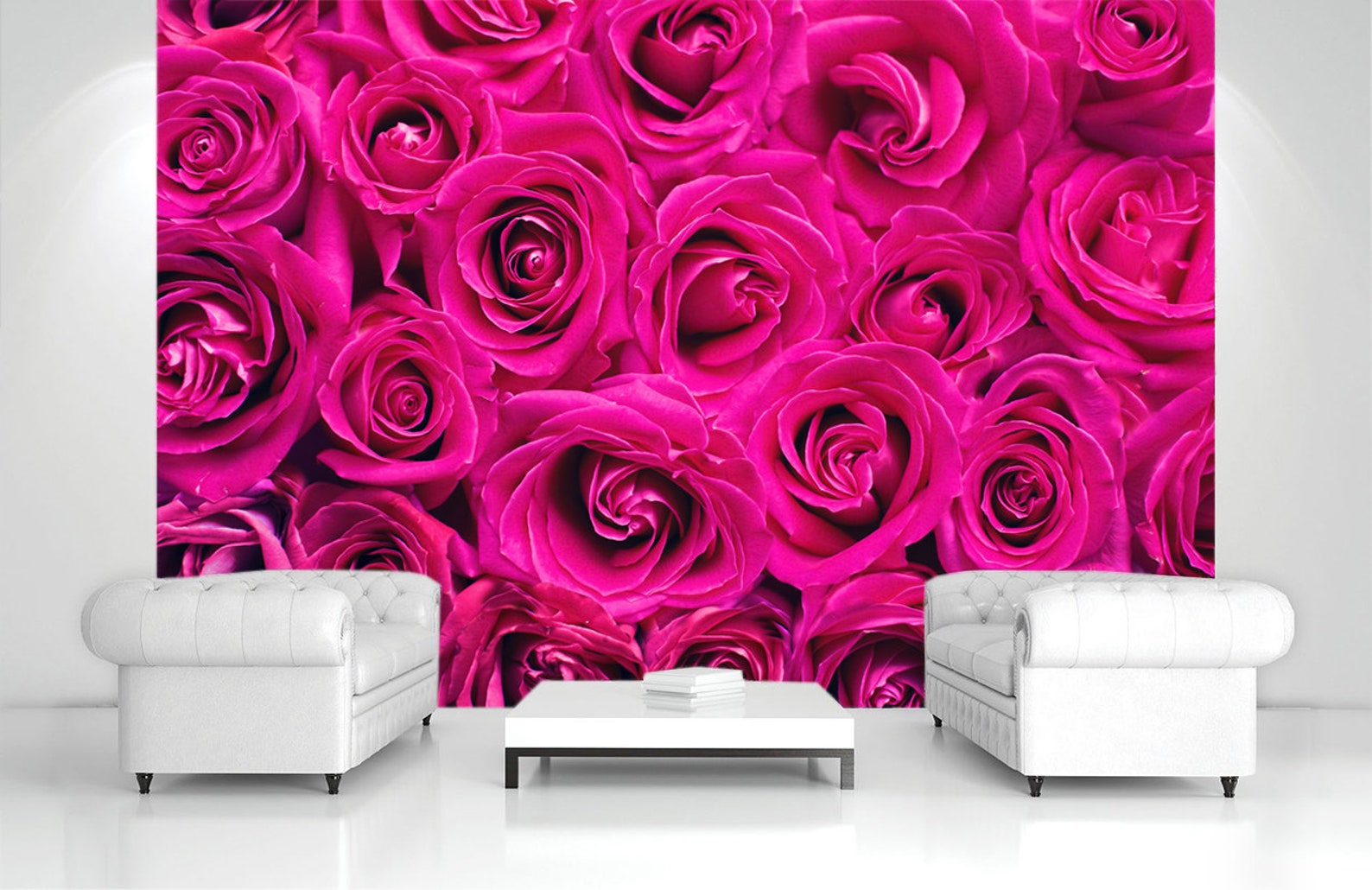 Pink Rose Wallpaper Flower Peel and Stick Rose Self Adhesive Floral ...
