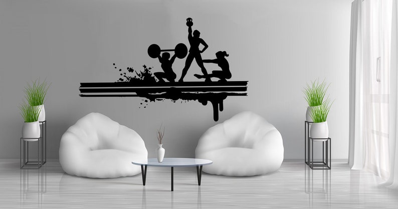 Athletes Decal Gym Wall Decor Workout Decal Motivational Decal - Etsy