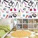 Cosmetics Wallpaper Makeup Mural Modern Design Cosmetology Print ...