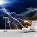 Lightning Mural Thunderstorm Mural Sky Wall Mural Nature Wall Decor ...