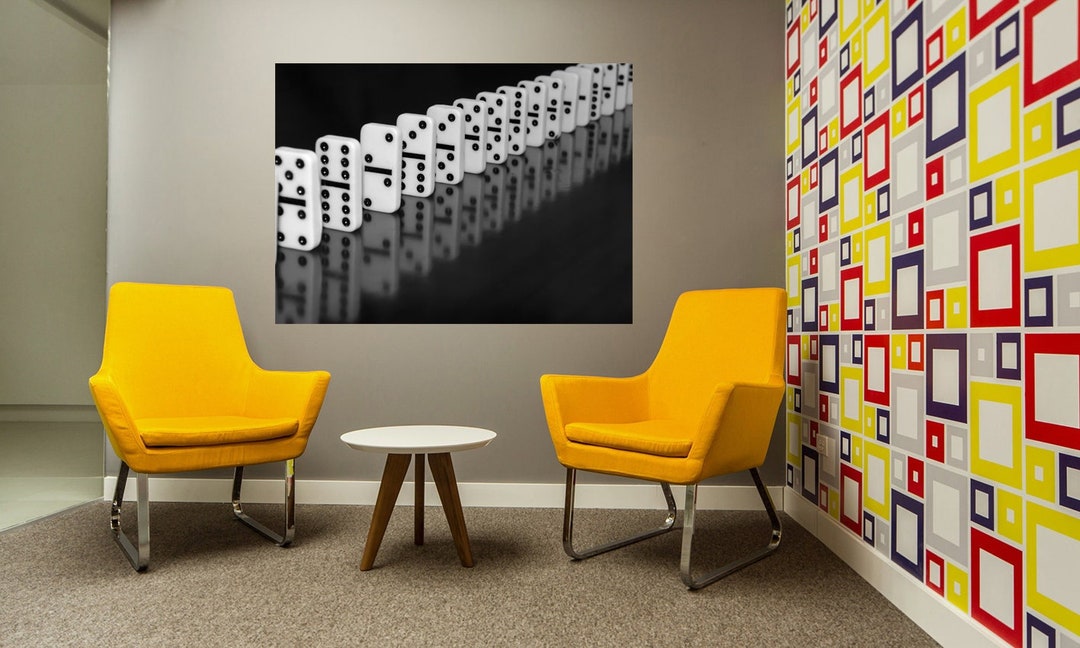 Domino Decal Dominoes Art Game Wall Sticker Playroom Prints Domino ...