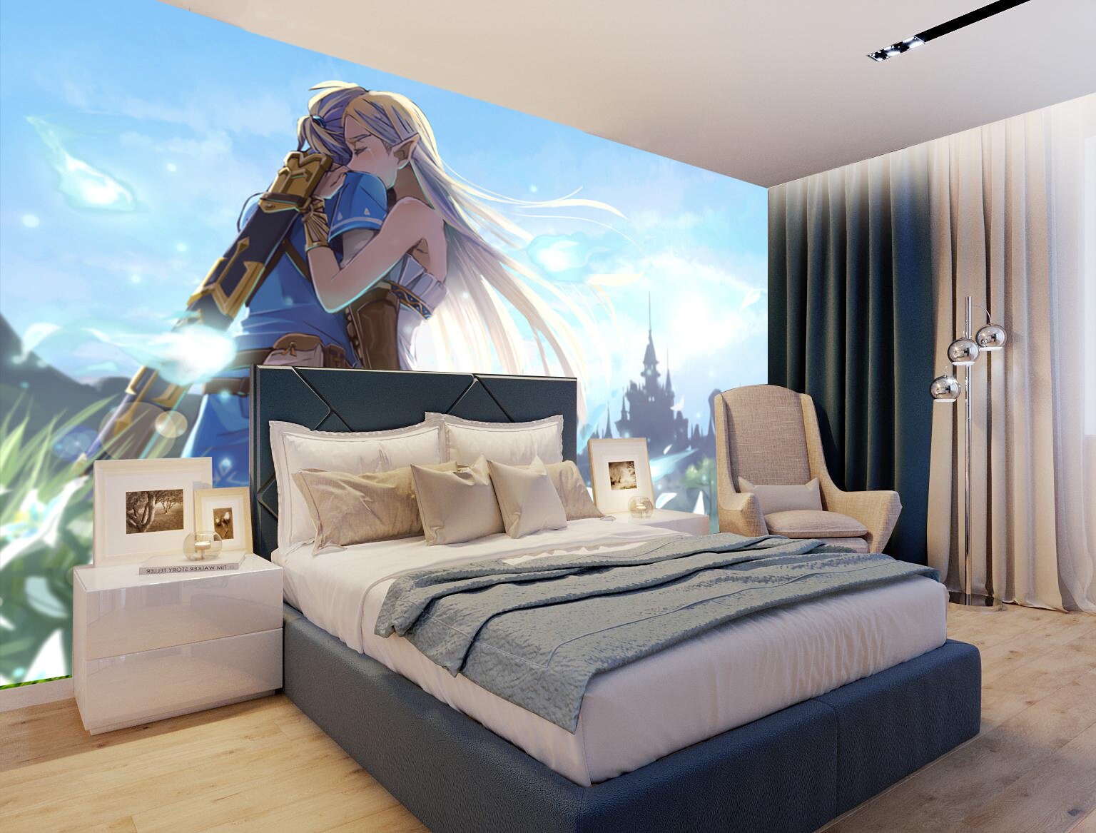 Legend of Zelda Wallpaper Peel and Stick Link Wall Mural Video Game ...