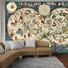 Celestial Planisphere Wallpaper Constellation Old Map Animal Print Old ...