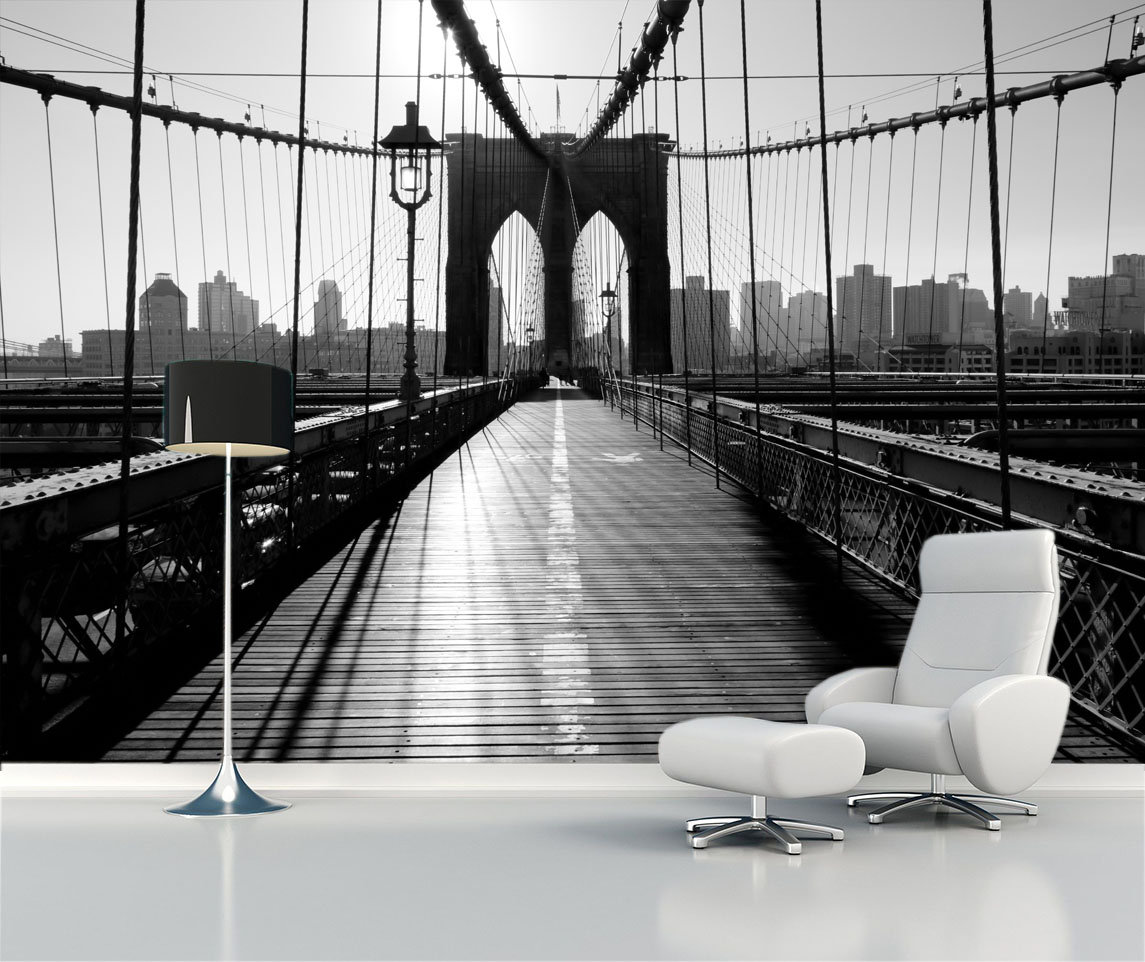Brooklyn Bridge New York Mural Manhattan Wall Print - Etsy