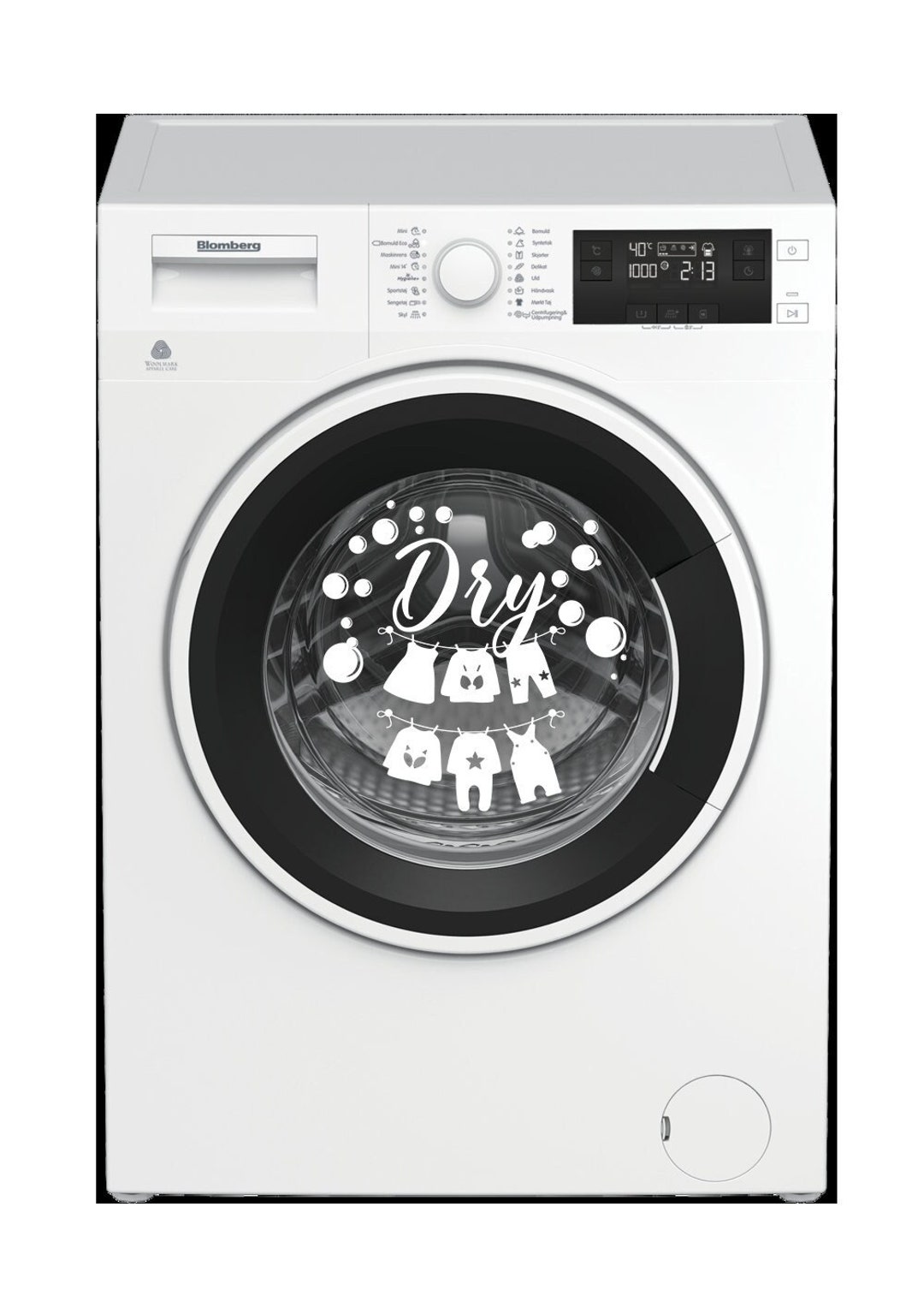 Dry Decal Drying Clothes Decal Laundry Room Decor Dry Sticker Laundry ...